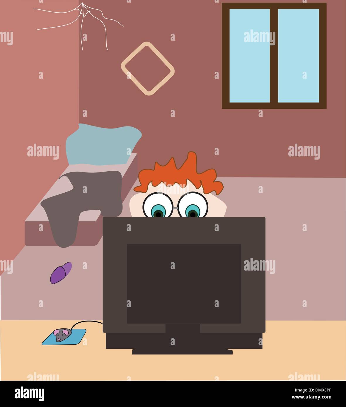 Desk chair bad Stock Vector Images - Alamy