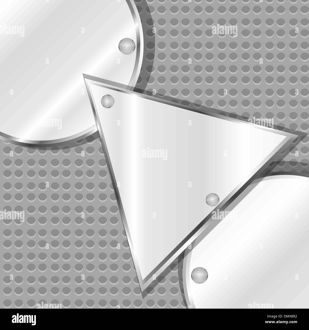 iron plate with arrow triangle pattern Stock Vector Image & Art - Alamy