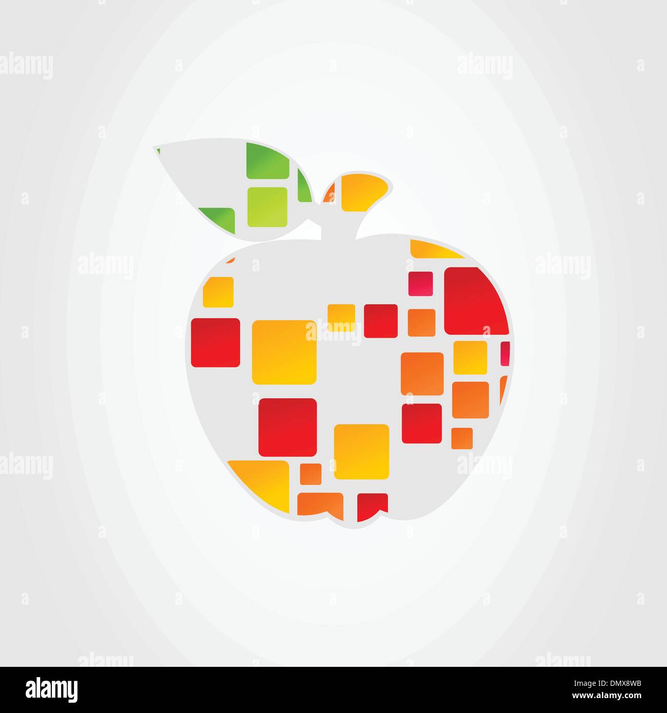 Apple stem leaf Stock Vector Images - Alamy