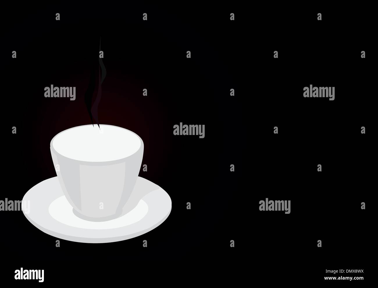 Black white coffee art Stock Vector Images - Alamy