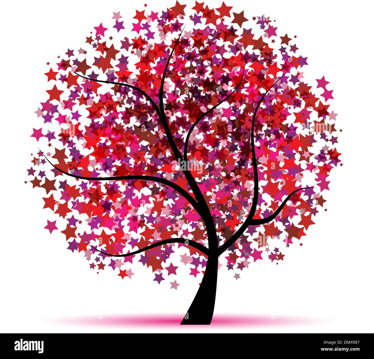Starry tree fantasy for your design Stock Vector Image & Art - Alamy