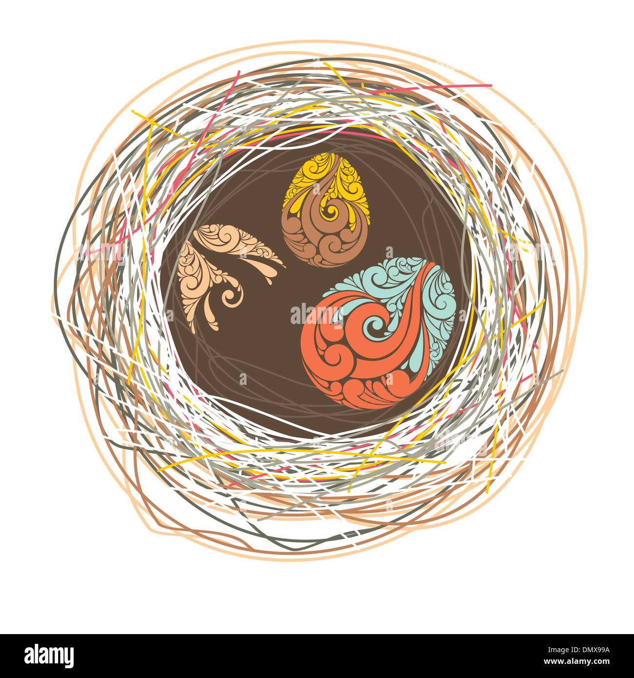 Creative easter decoration Stock Vector Images - Alamy