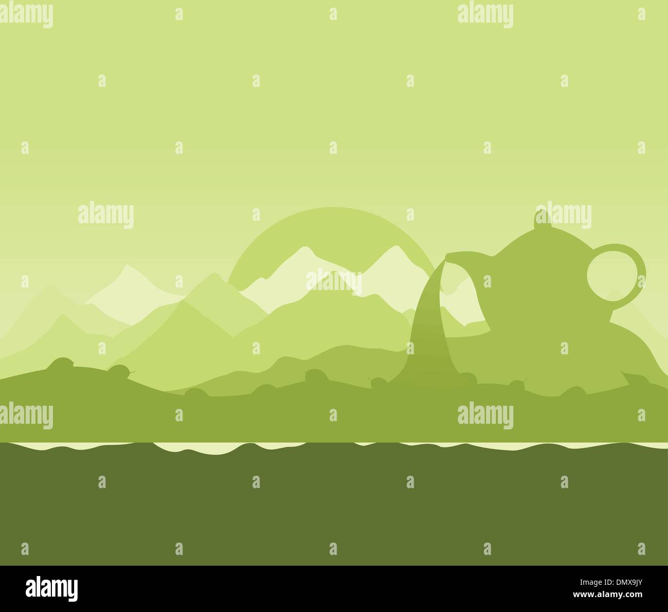 Tea forest Stock Vector Images - Alamy