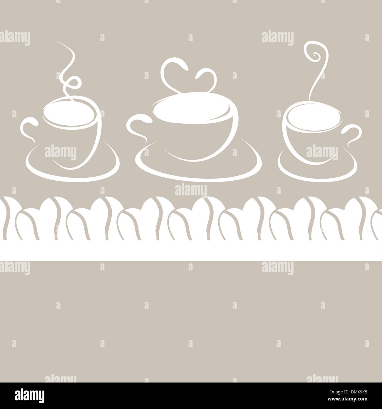Three white cups Stock Vector Images - Alamy