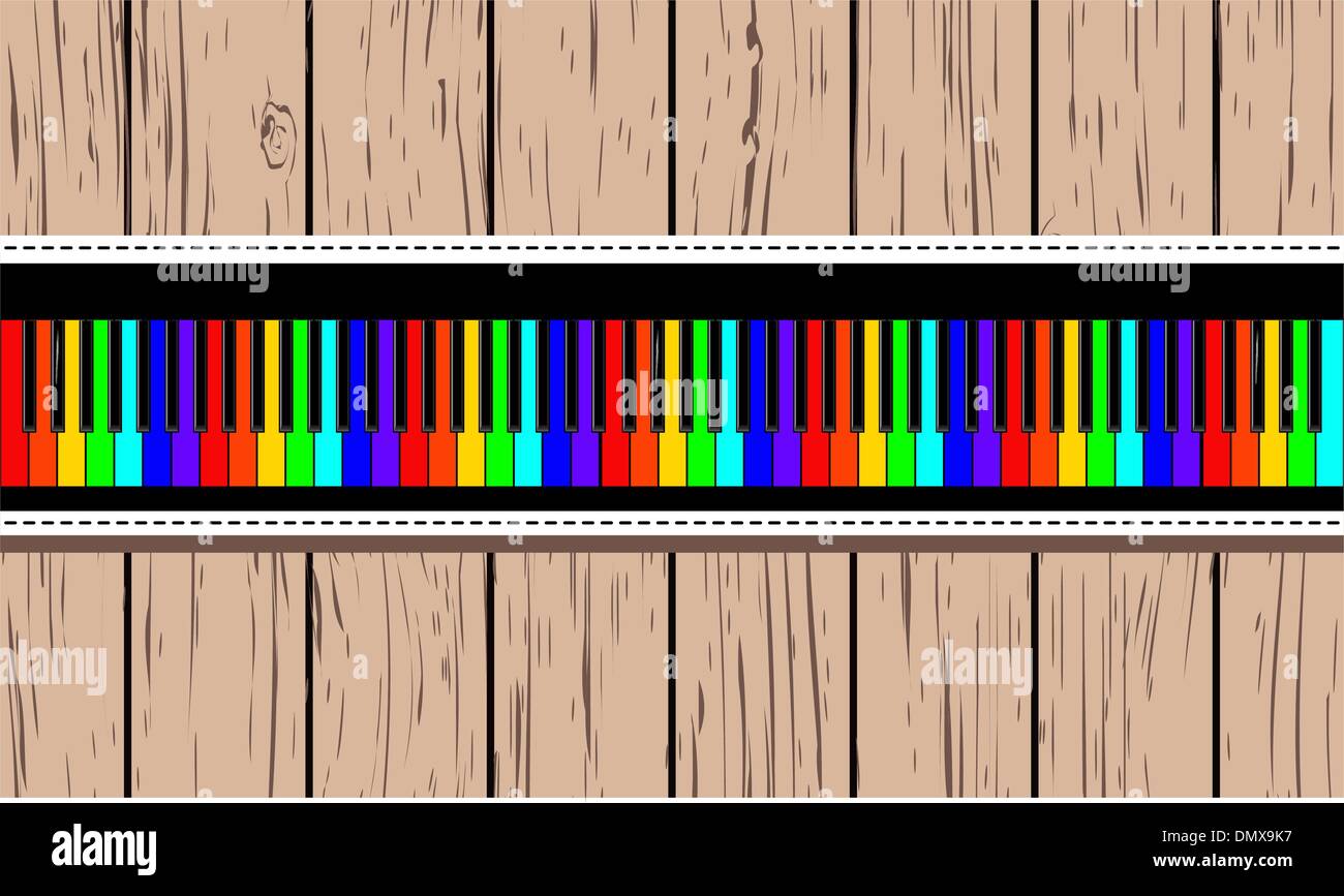 Spectrum keyboard rainbow Stock Vector Images - Alamy