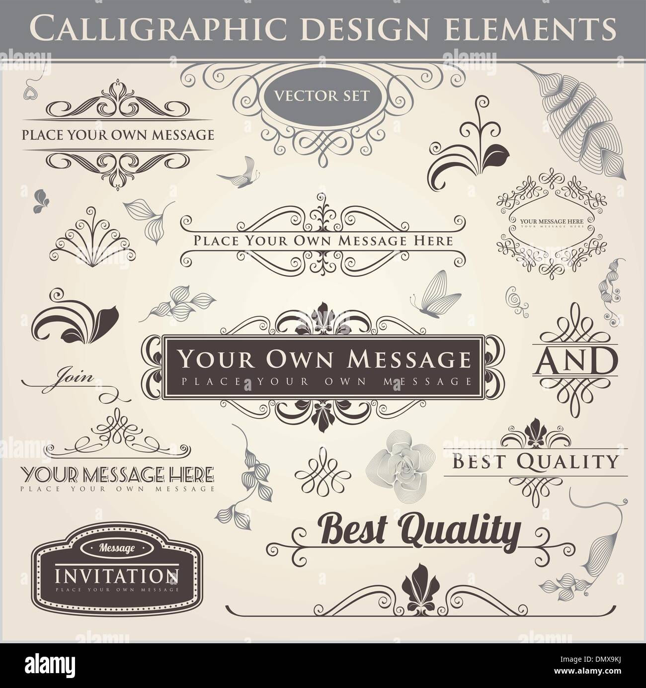 Calligraphic design hi-res stock photography and images - Alamy