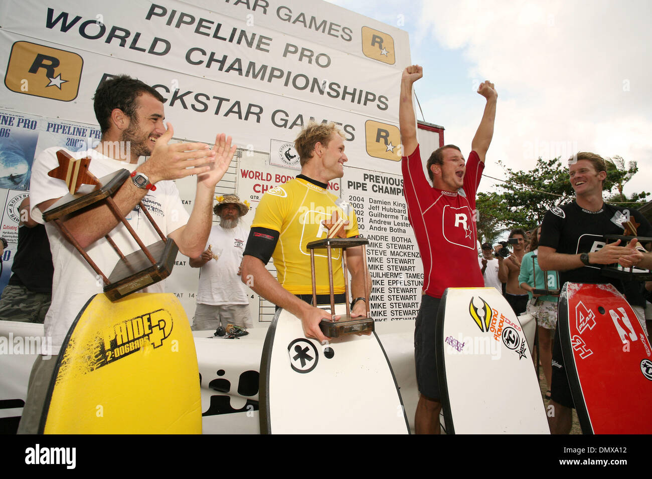 Jan 12, 2006; Honolulu, HI, USA; The Rockstar Games Pipeline Pro Body Boarding World ...