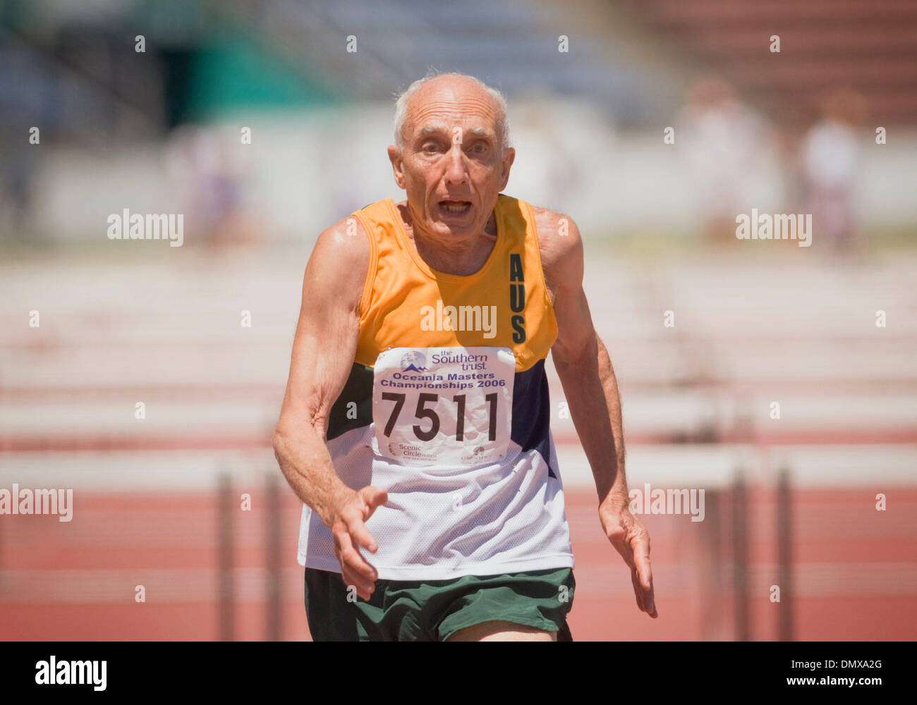 Jan 19, 2006; Christchurch, NEW ZEALAND; RAD LEOVIC, 78, of Australia ...