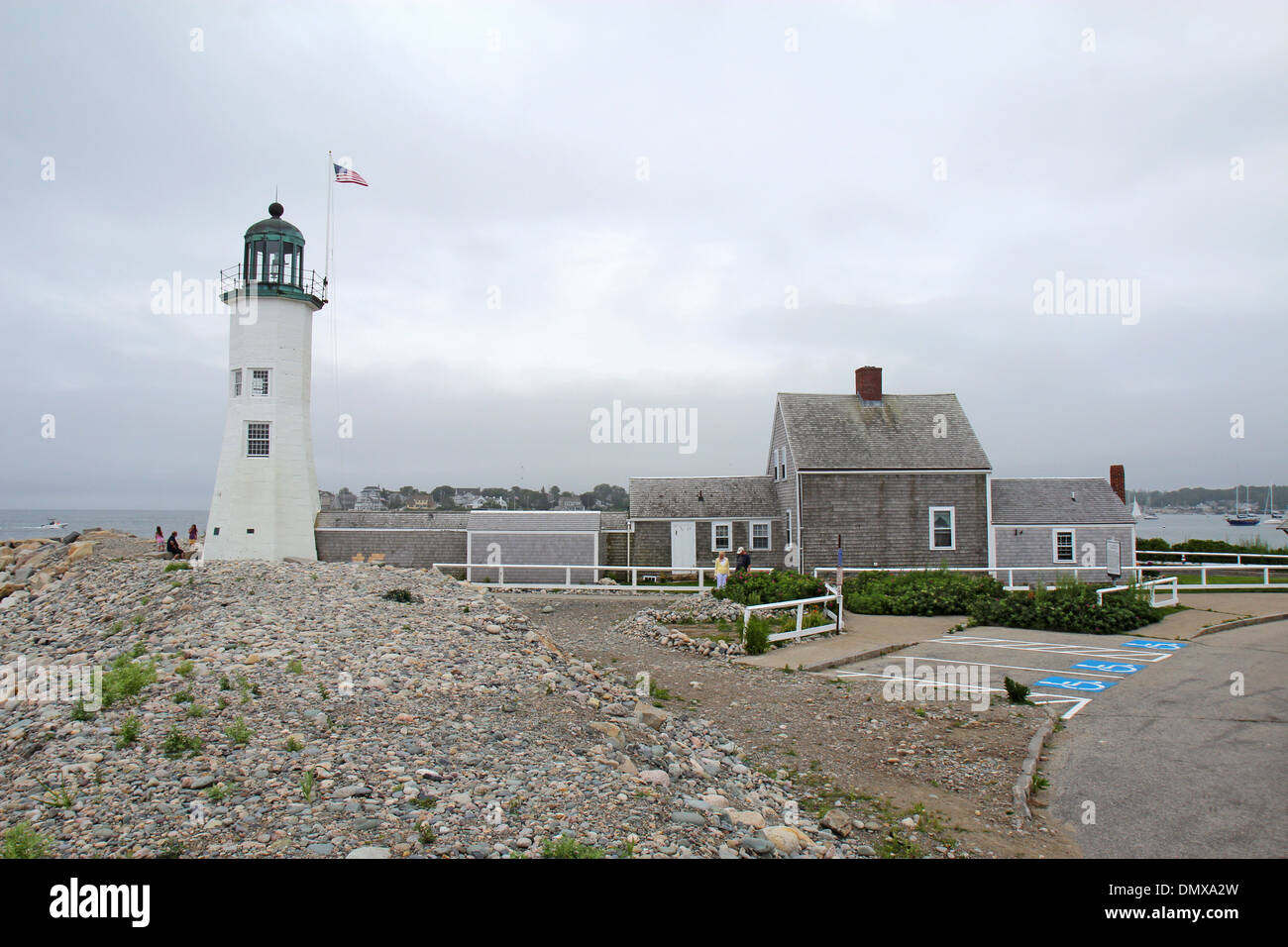 The Old Scituate Light, a historic lighthouse built in 1811 on Cedar ...