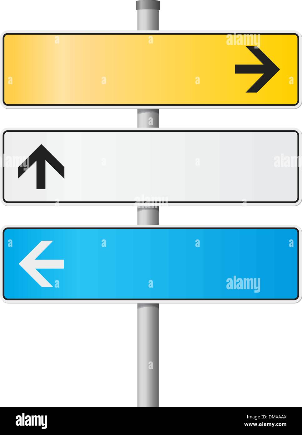Road sign directional sign Stock Vector Images - Alamy