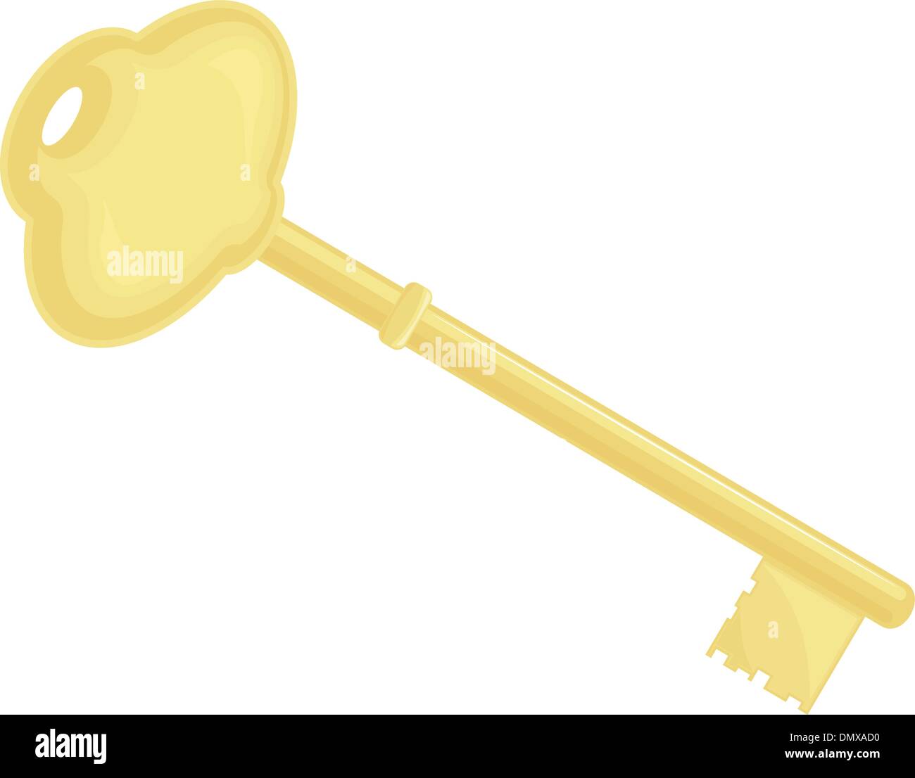Golden house key black background Stock Vector Images - Alamy