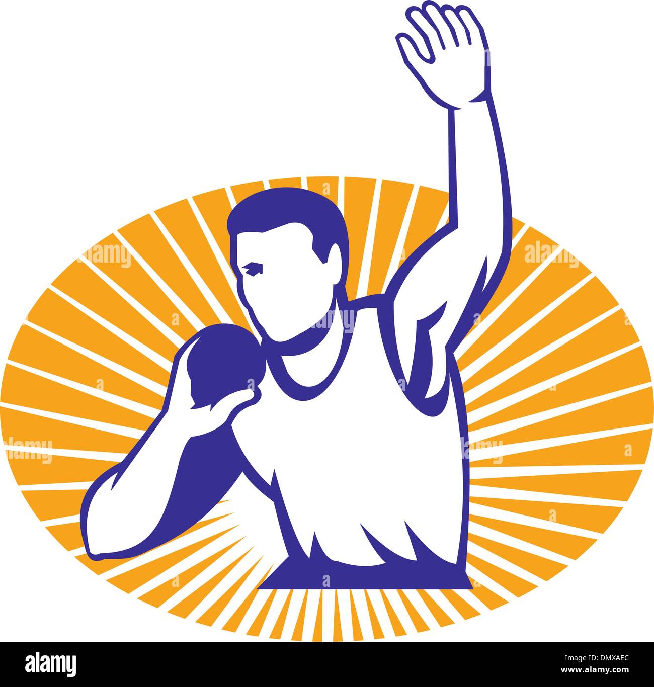 Athlete Shot Put Throw Retro Stock Vector Image & Art - Alamy