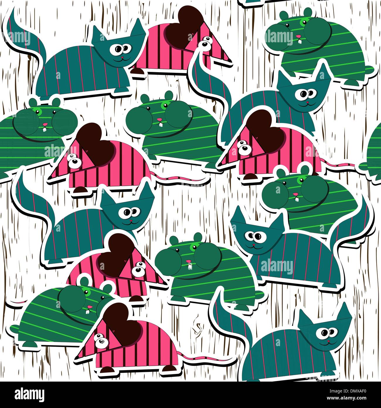 White seamless texture with pets Stock Vector Image & Art - Alamy