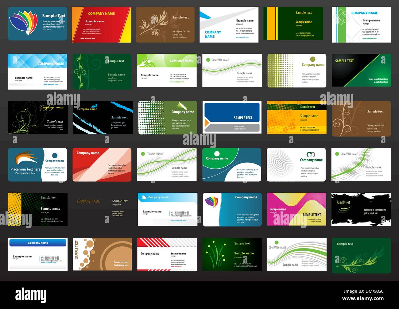 Visual card Stock Vector Images - Alamy