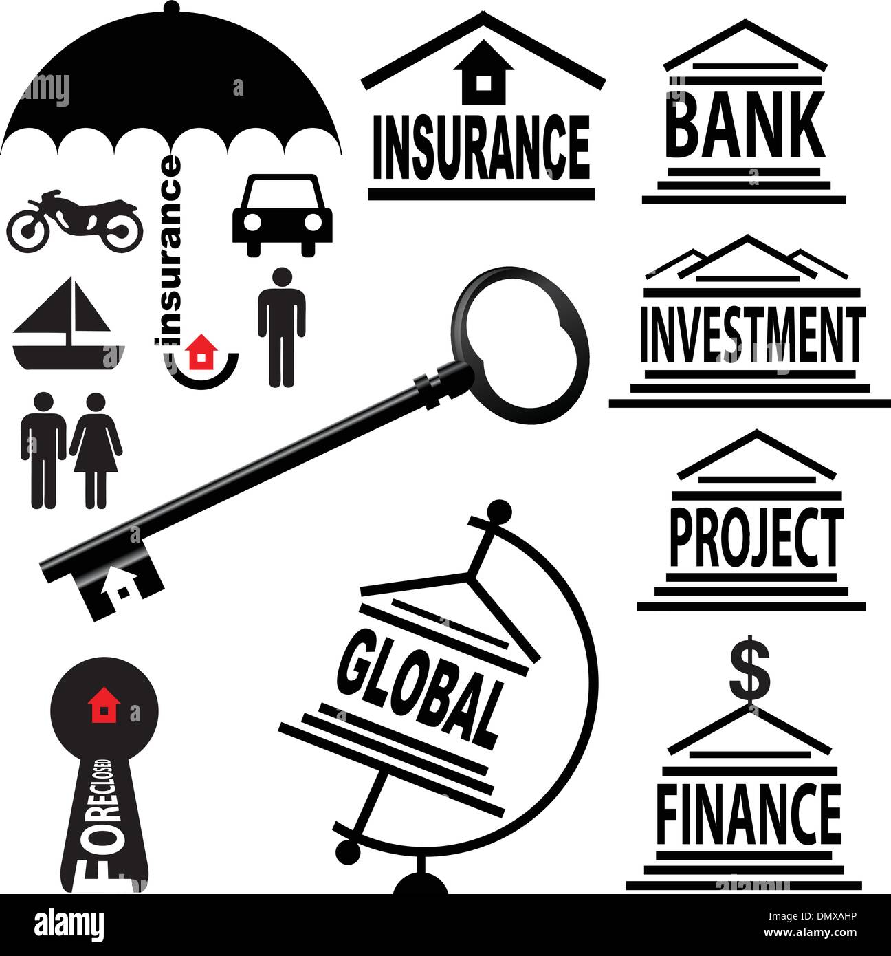 Financial symbols hi-res stock photography and images - Alamy