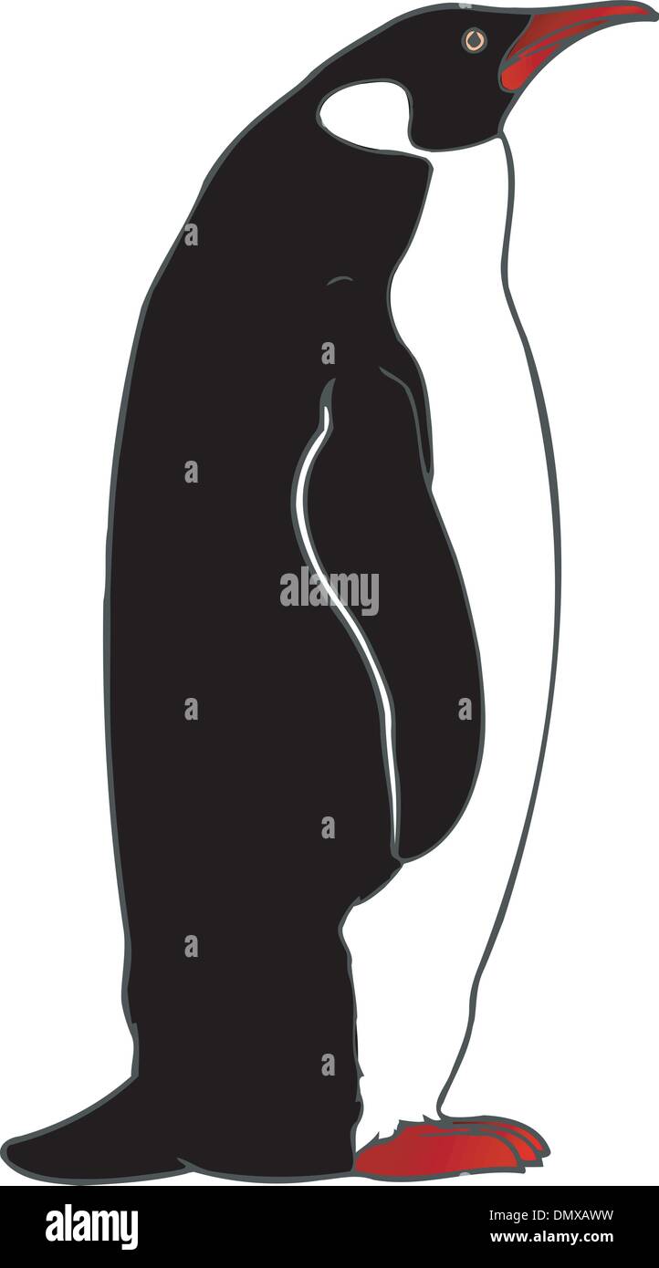 Antarctica penguins swim Stock Vector Images - Alamy