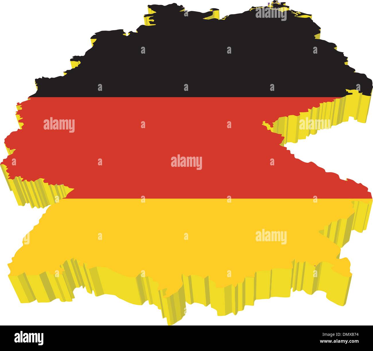3d germany country map Stock Vector Images - Alamy