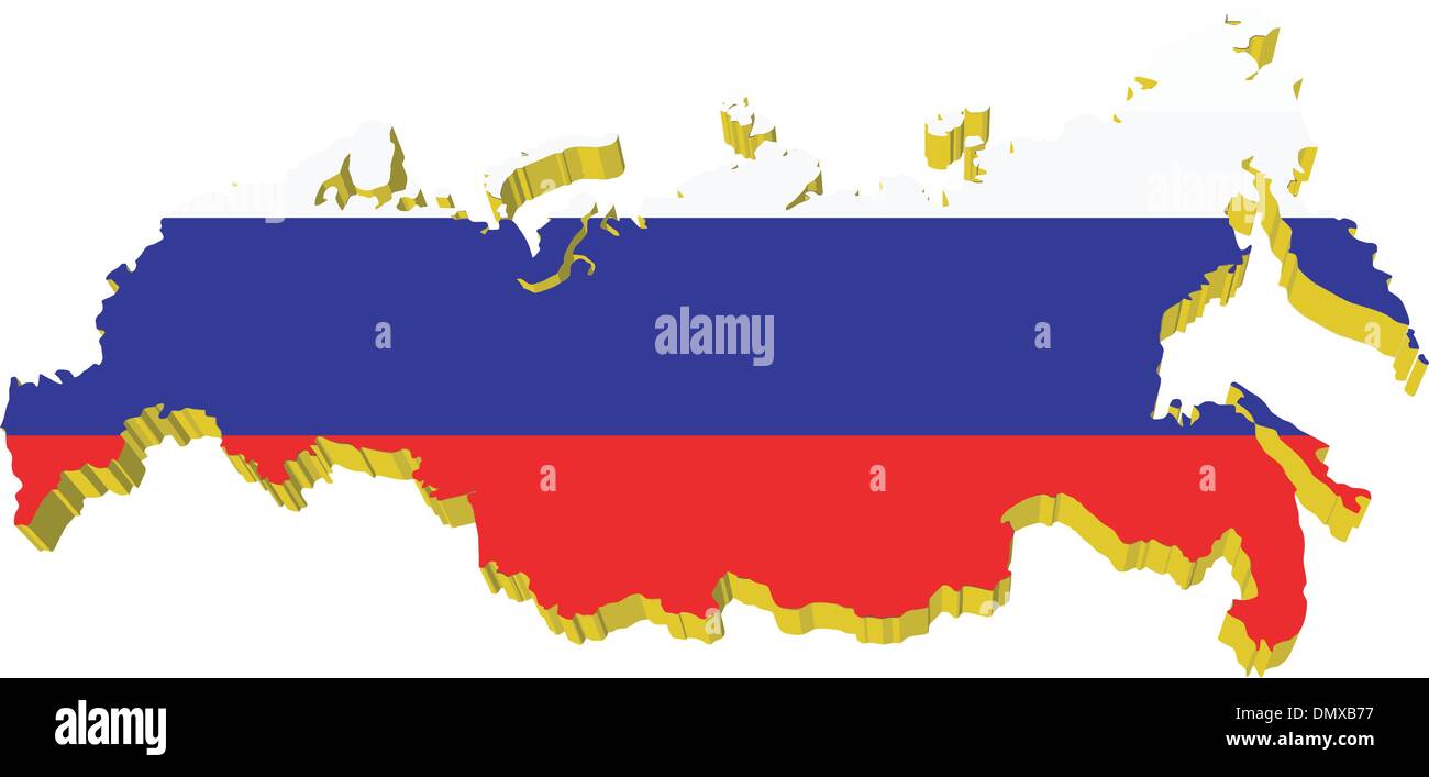 vectors 3D map of Russia Stock Vector Image & Art - Alamy