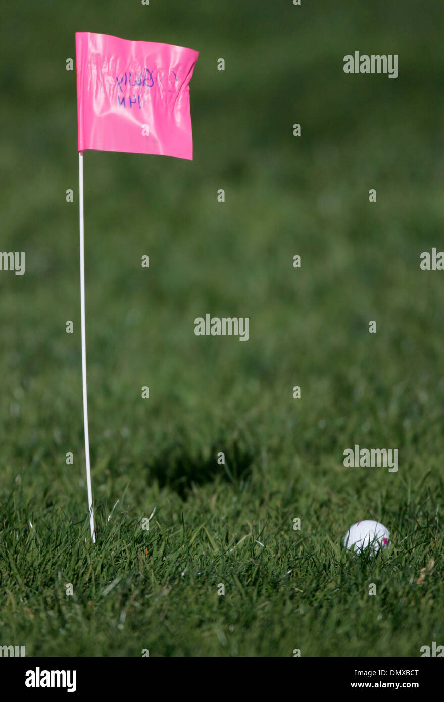 Jan 26, 2006; La Jolla, CA, USA; GOLF: Marshall's flag marks Bubba ...