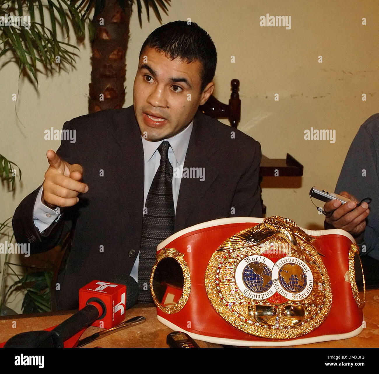 Jan 26, 2006; Los Angeles, CA, USA; Current IBF Lightweight Champion ...