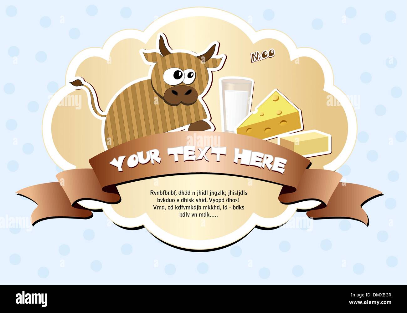 Label with cow hi-res stock photography and images - Alamy