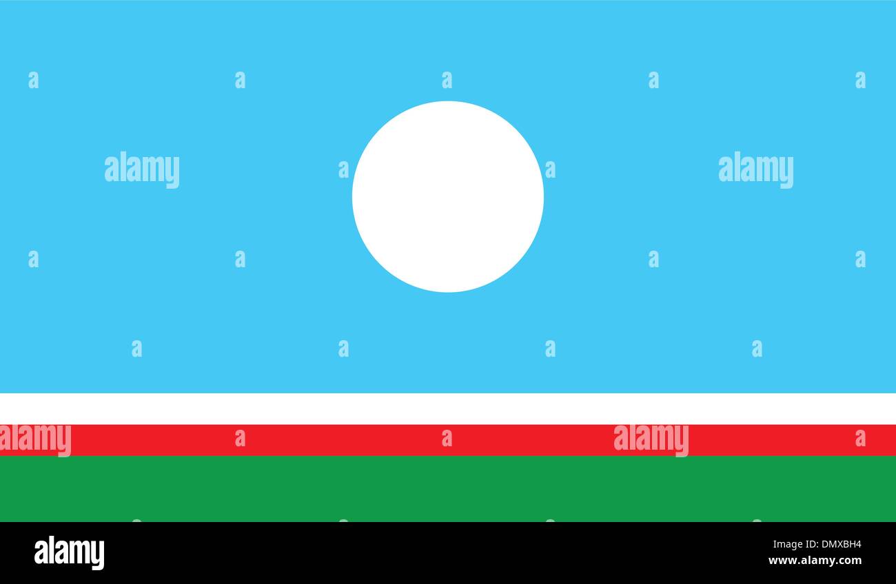 Flag of sakha republic Stock Vector Images - Alamy