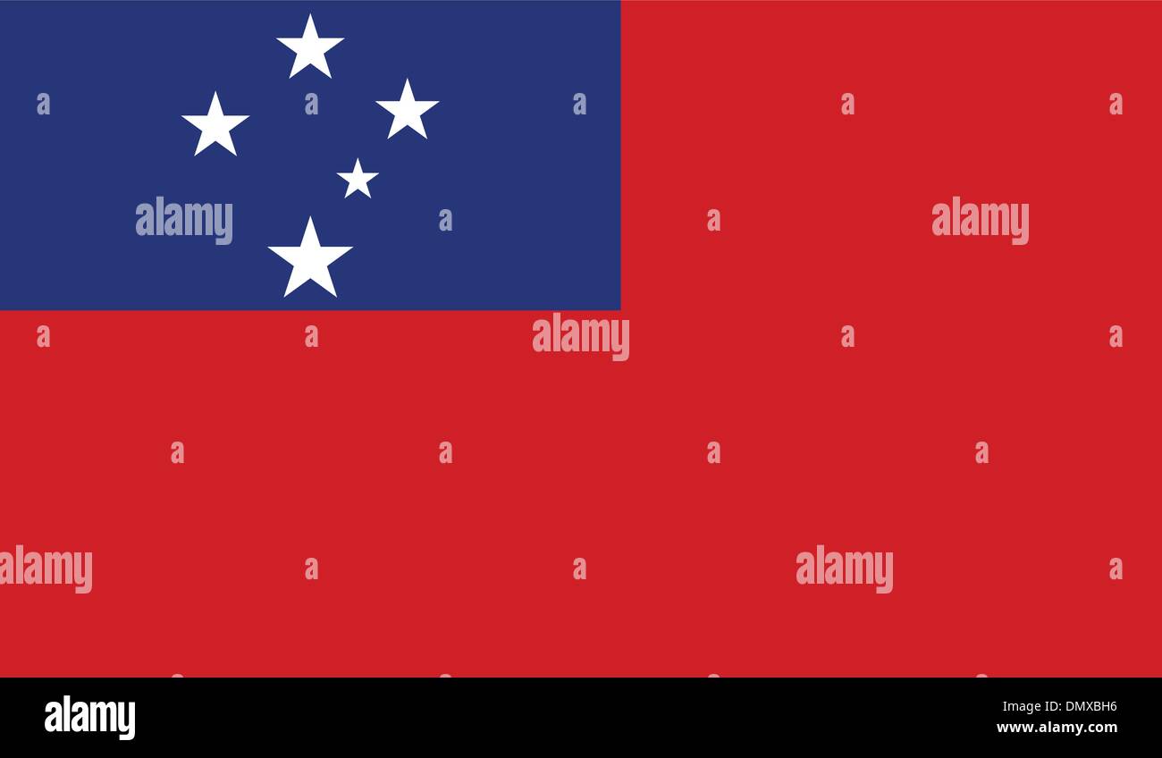 National flag samoa vector Stock Vector Images - Alamy
