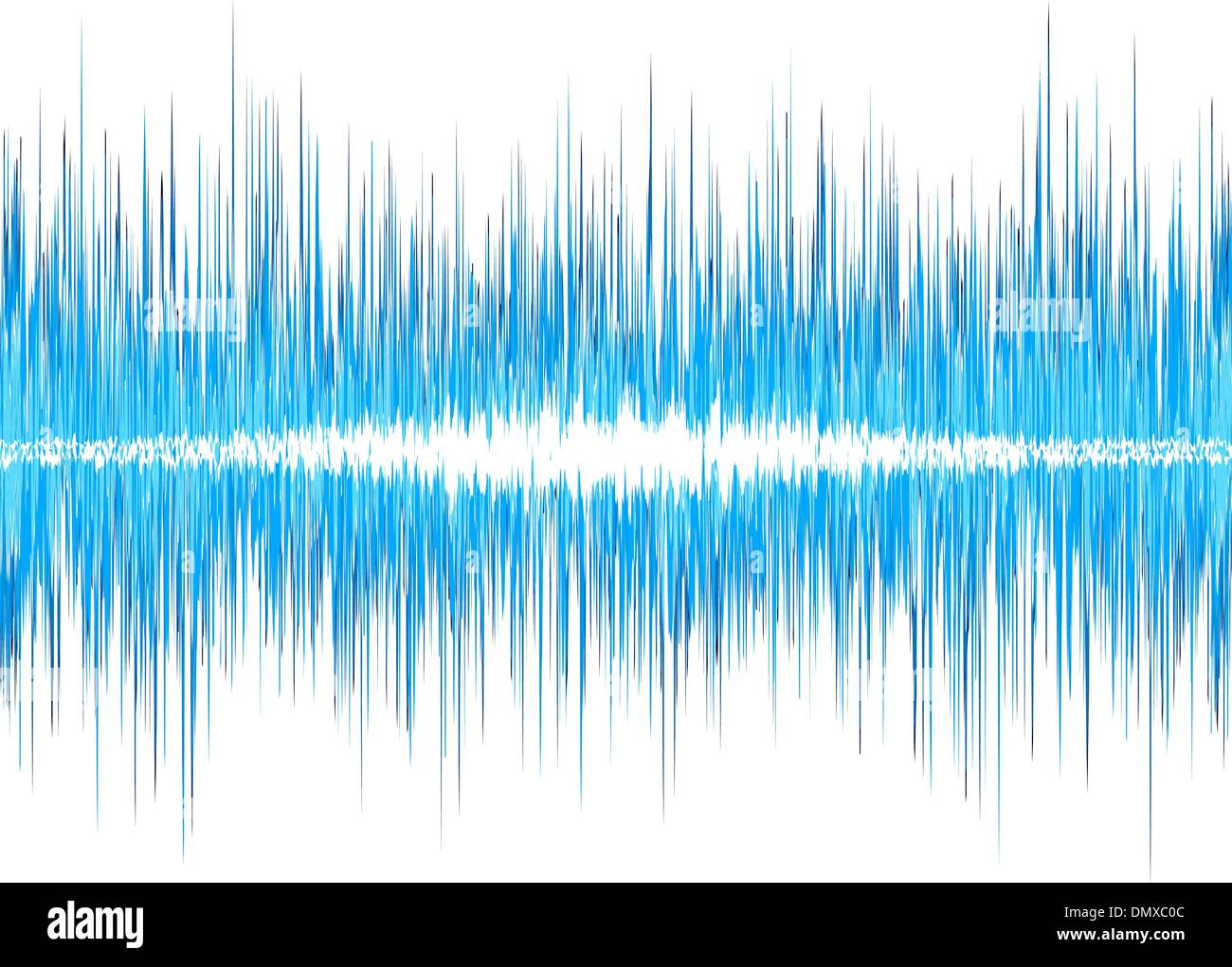 Sound waves oscillating on black. EPS 8 Stock Vector Image & Art - Alamy