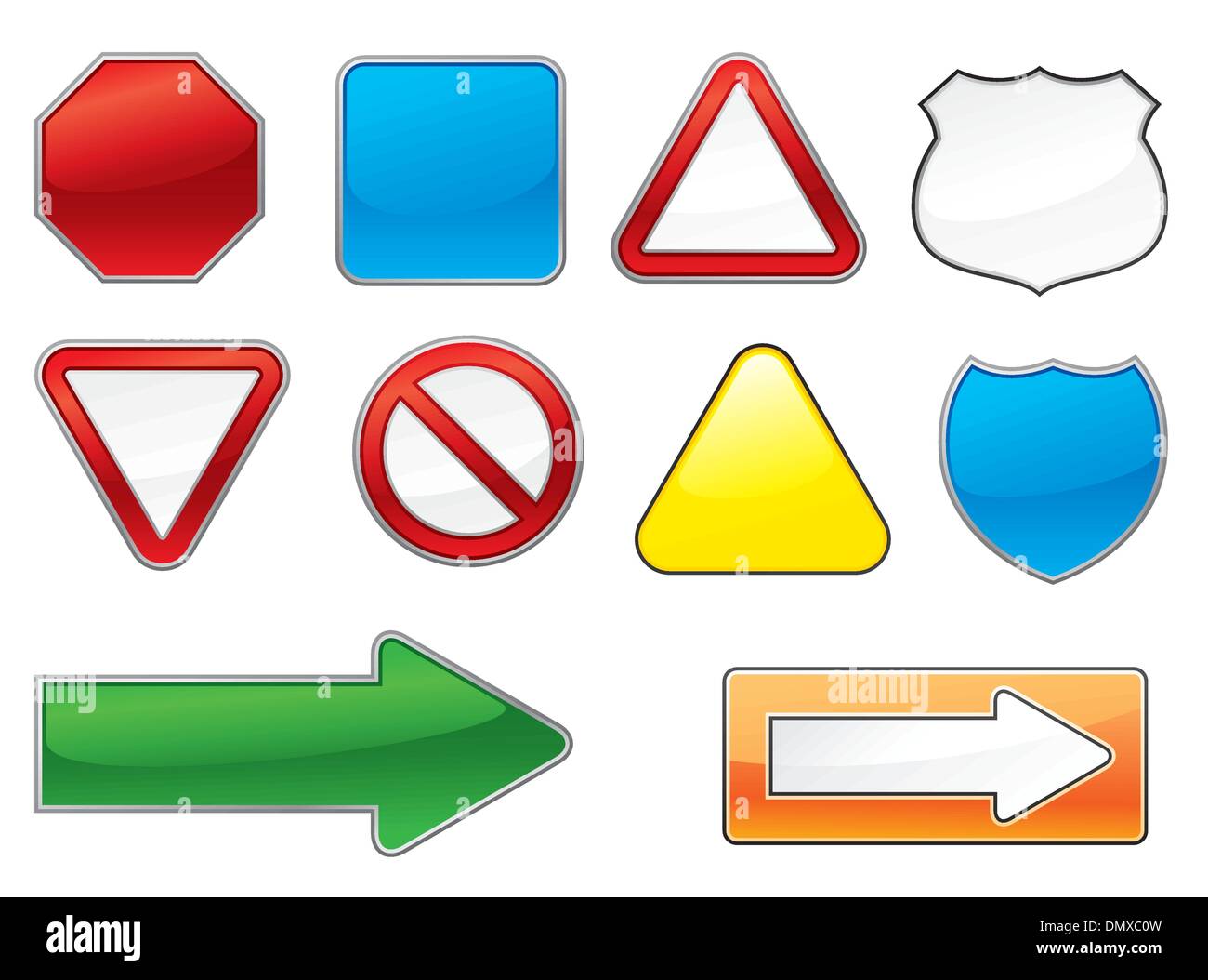American road signs Stock Vector Images - Alamy