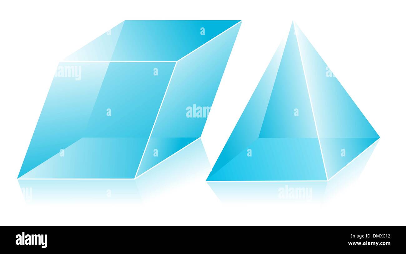 Square cone shape Stock Vector Images - Alamy