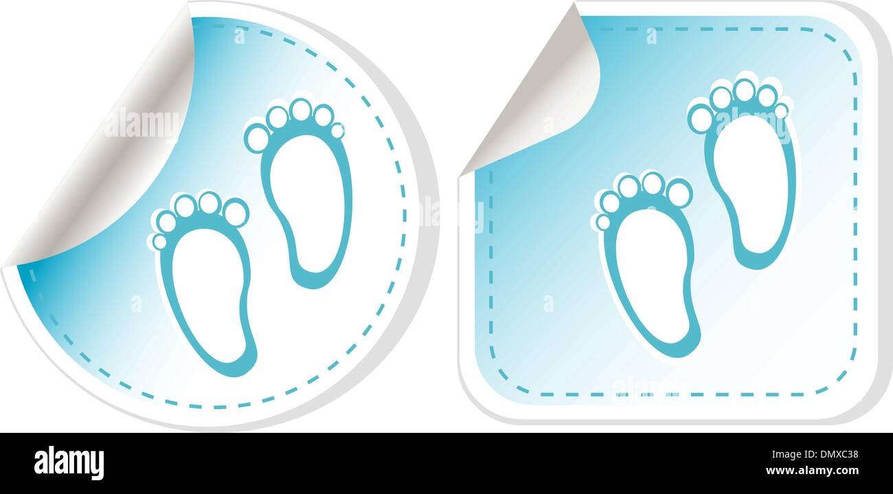 Vector card for baby boy stickers set Stock Vector Image & Art - Alamy