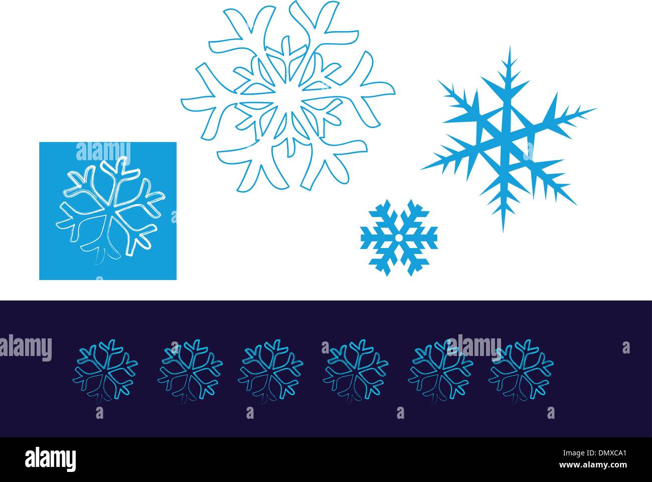 Snowflakes play Stock Vector Images - Alamy