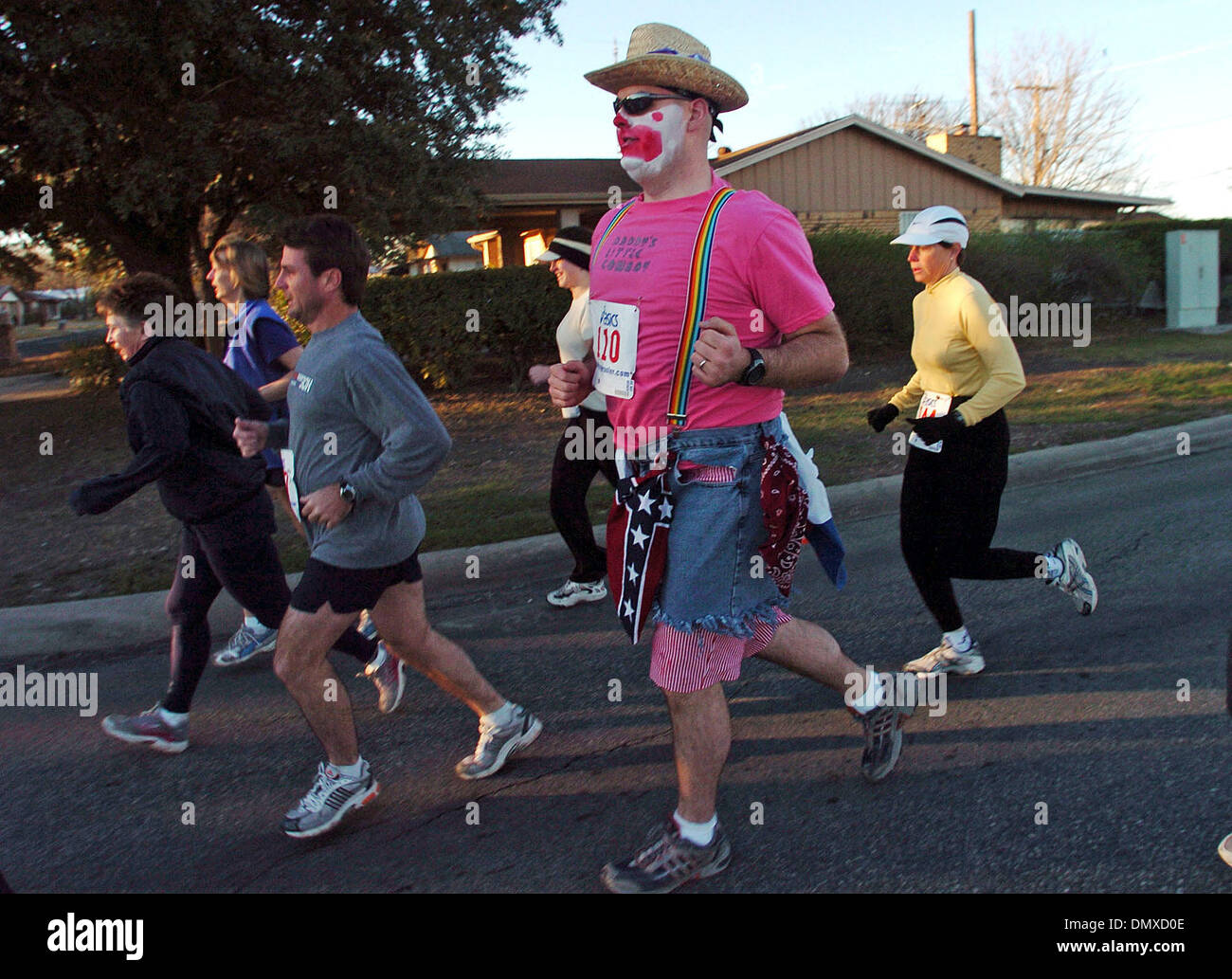 Feb 04, 2006; San Antonio, TX, USA; "Calispo" the clown, aka Michael ...
