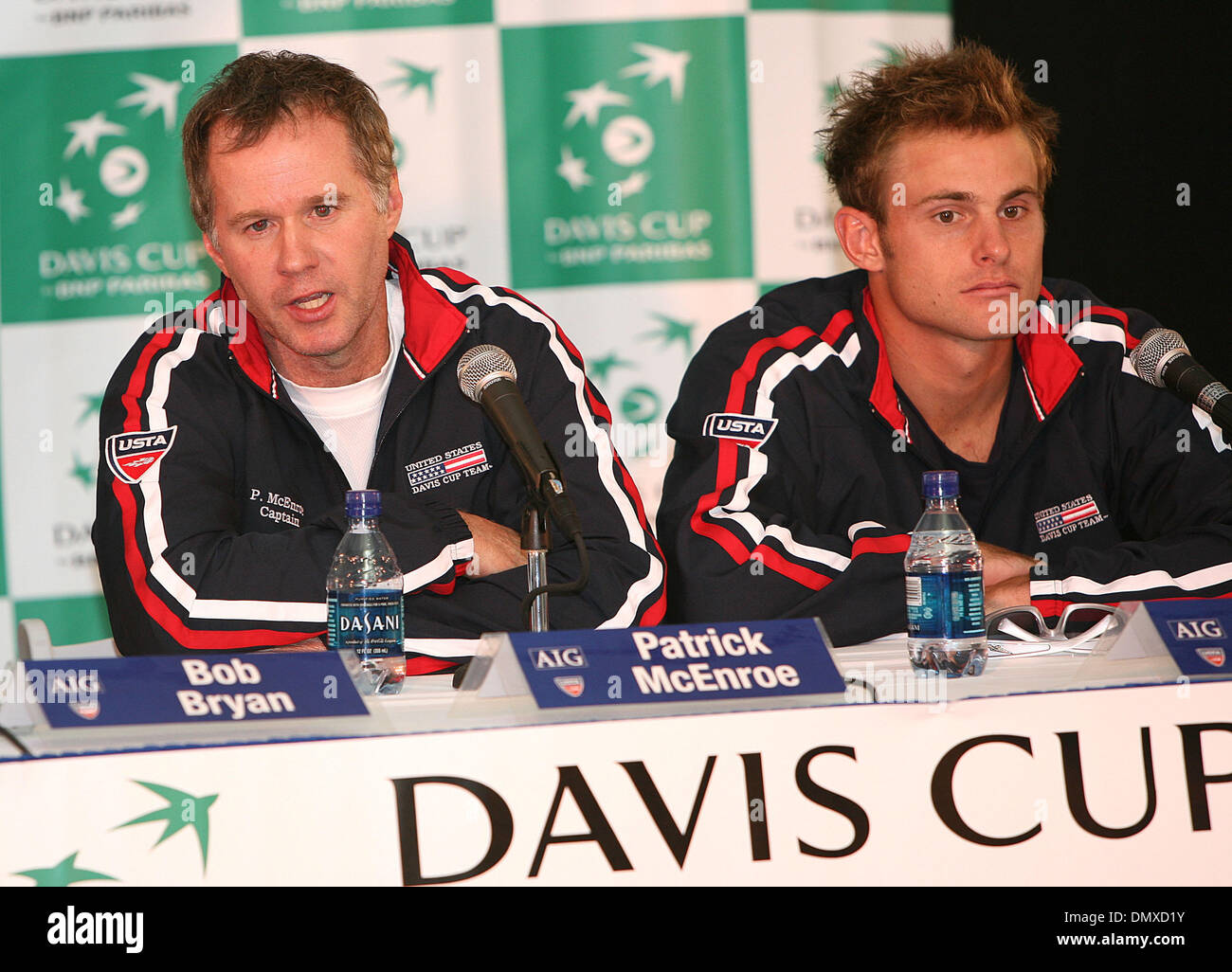 Feb 07, 2006; La Jolla, CA, USA; PATRICK MCENROE and ANDY RODDICK at ...