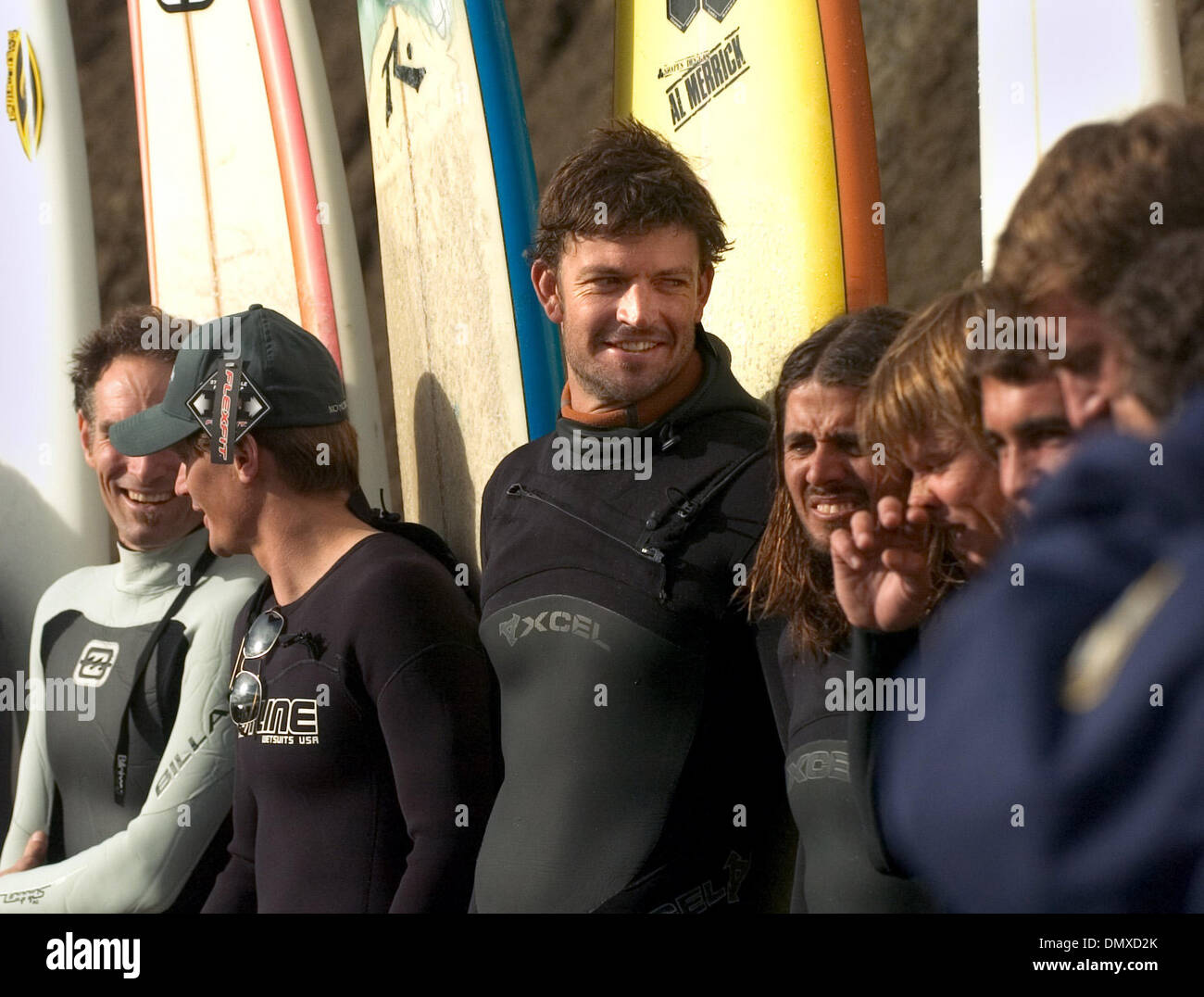 Feb 07, 2006; Half Moon Bay, CA, USA; Mavericks Surf Contest competitor ...