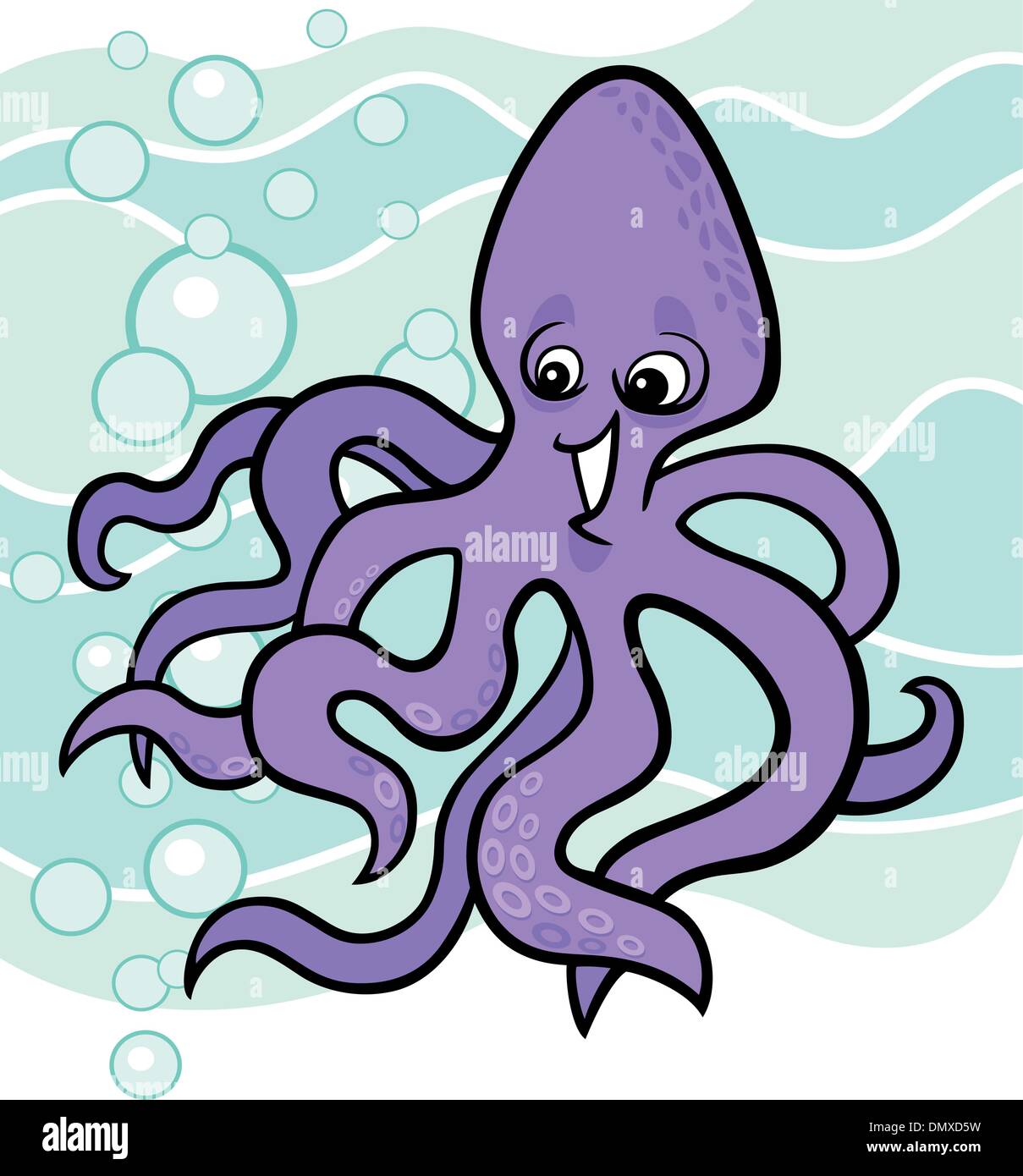 Cartoon octopus head hi-res stock photography and images - Alamy