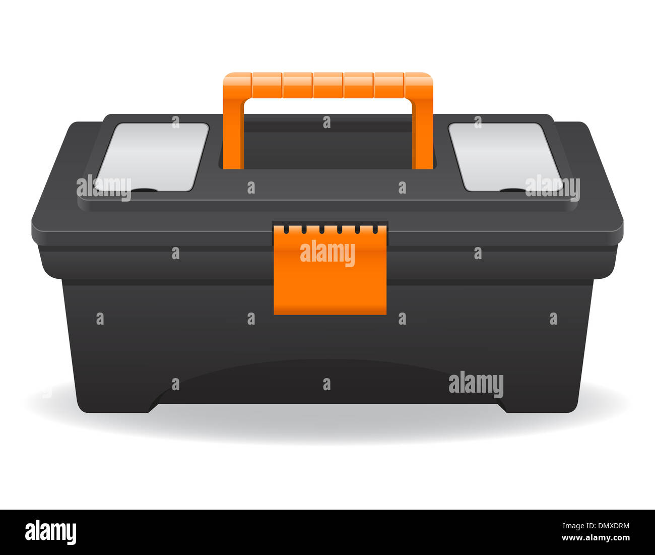 plastic tool box illustration isolated on white background Stock Photo ...