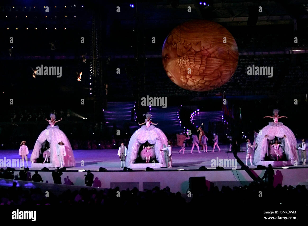 Feb 10, 2006; Turin, ITALY; Artists perform Friday night Feb. 10, 2006 ...