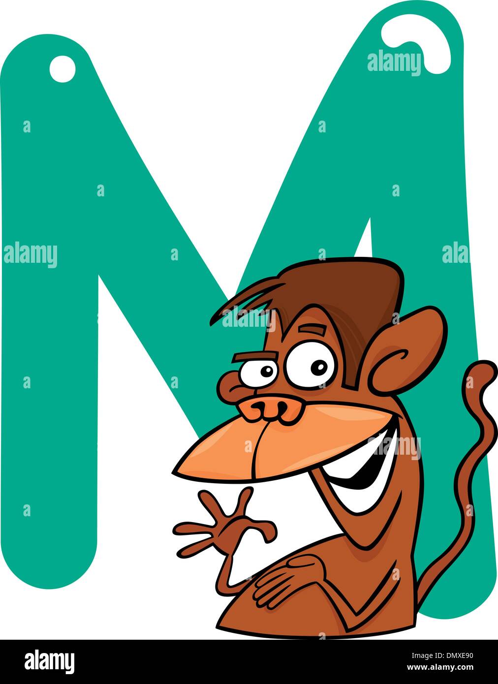 Monkey school Stock Vector Images - Alamy
