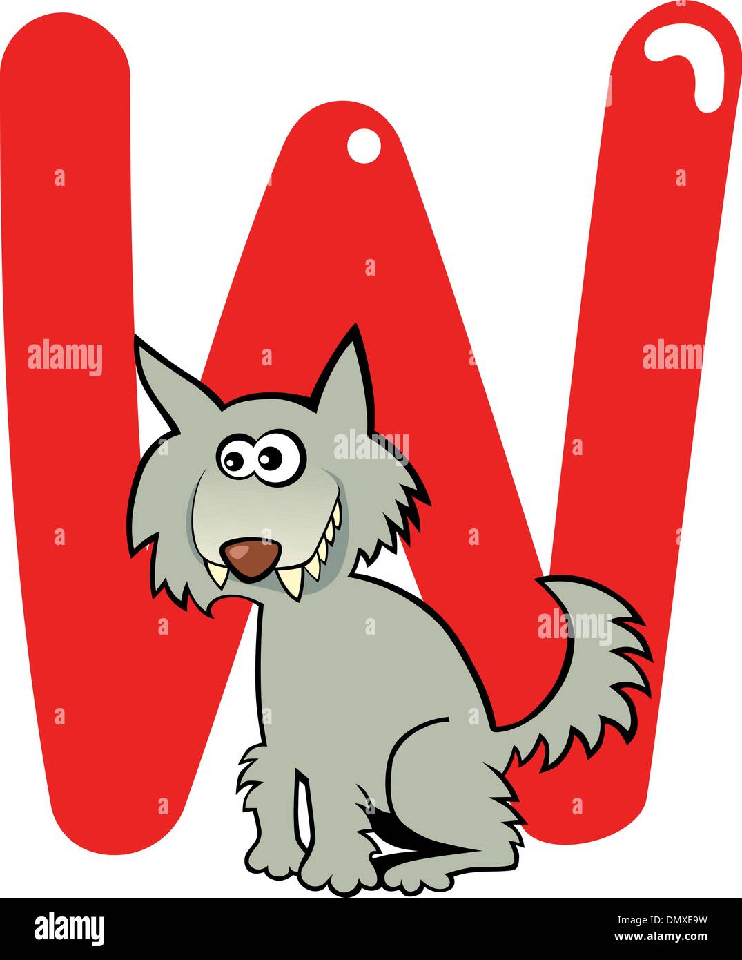 Wolf animal alphabet Stock Vector Images - Alamy