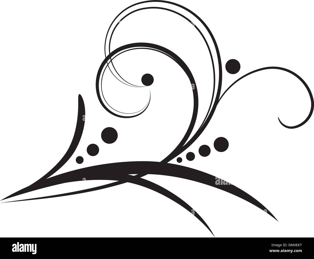 Elegant floral icons Stock Vector Images - Alamy