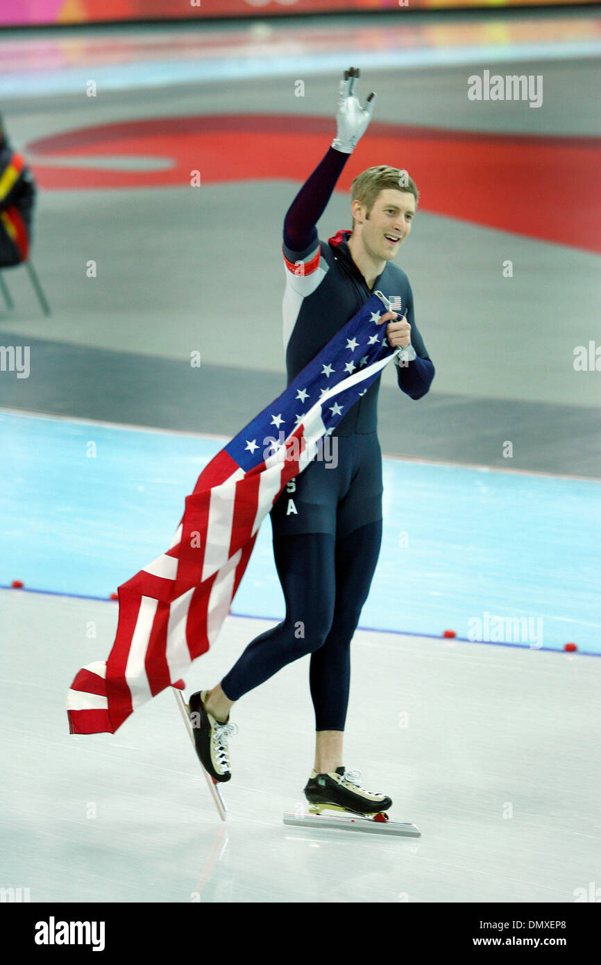 Feb 13, 2006; Turin, ITALY; Speed skater JOEY CHEEK of the United ...