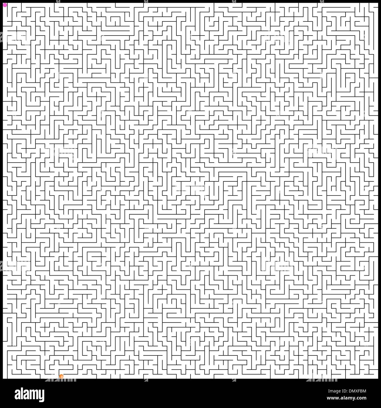 Vector illustration of perfect maze. EPS 8 Stock Vector Image & Art - Alamy