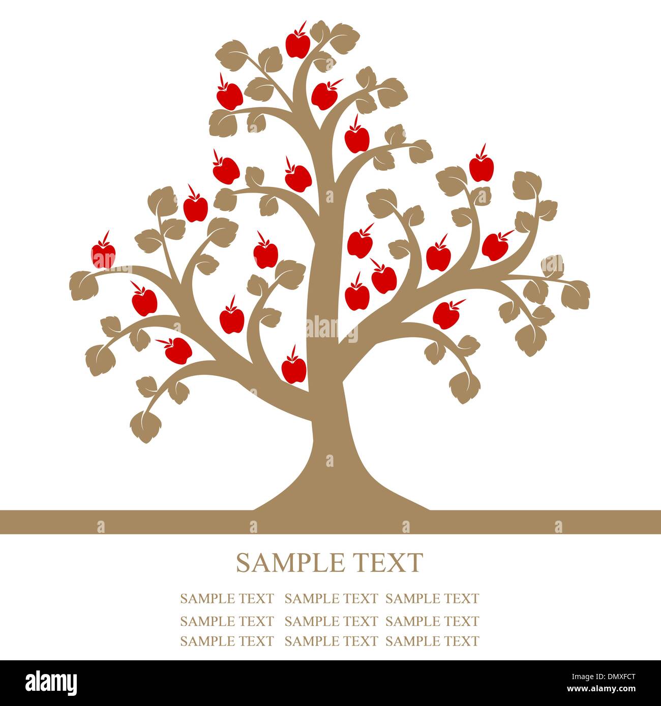 Apple tree winter shape Cut Out Stock Images & Pictures - Alamy