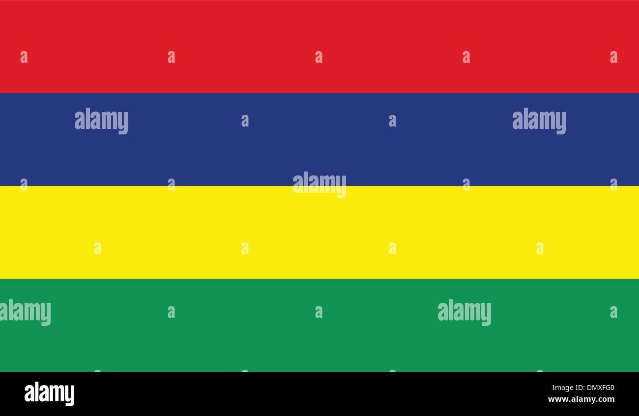Flag of the mauritius Stock Vector Images - Alamy