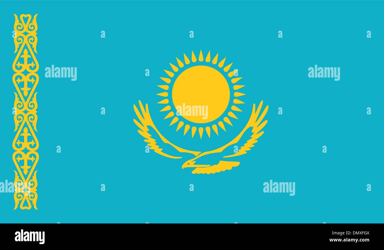 Kazakhstan kazakhstan flag hi-res stock photography and images - Alamy