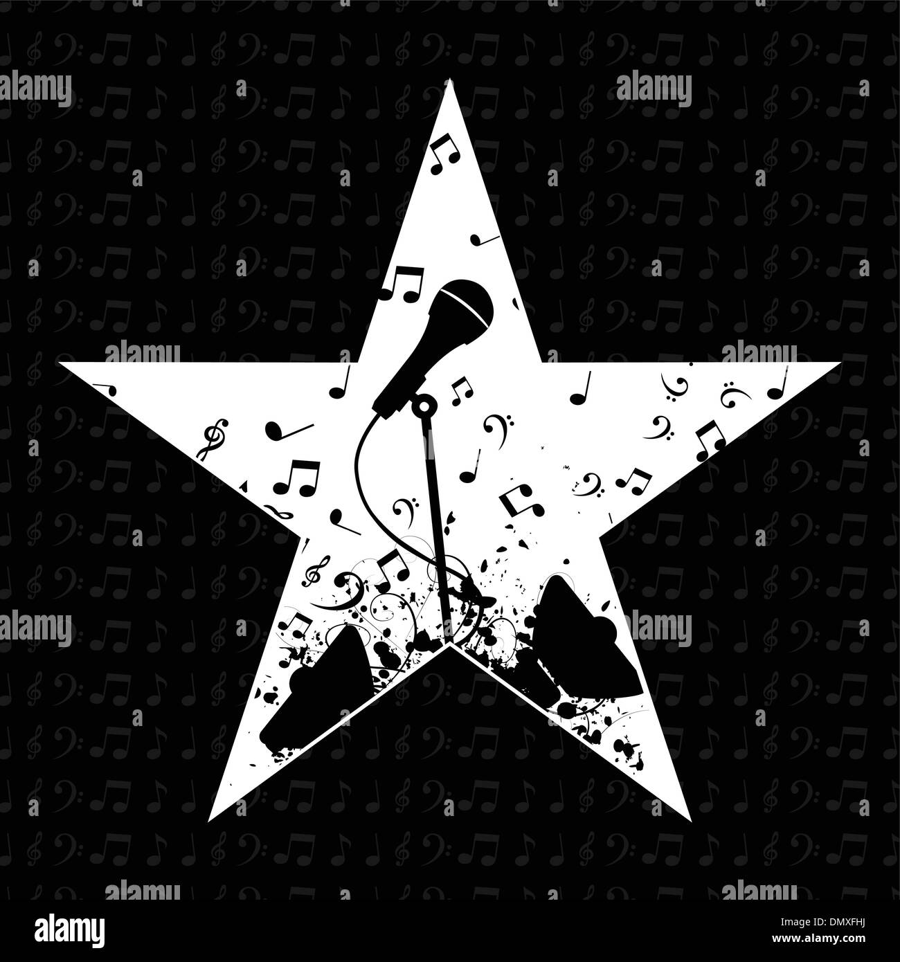 Music a star Stock Vector Image & Art - Alamy