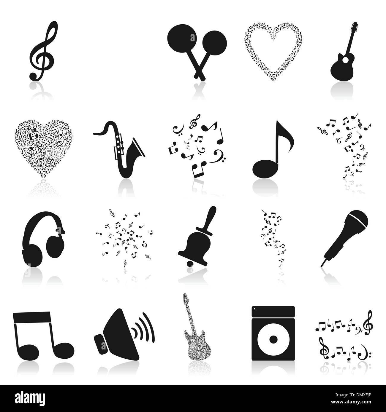 Musical note border Cut Out Stock Images & Pictures - Alamy