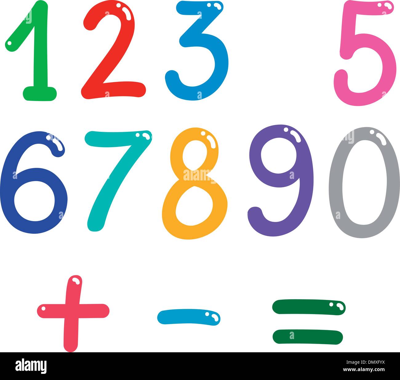 numbers from zero to nine Stock Vector Image & Art - Alamy