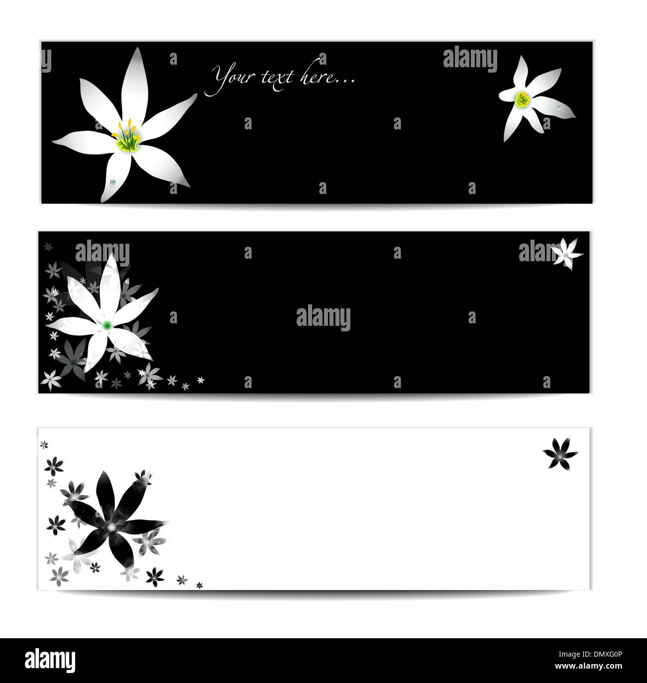 Vector set of headers Stock Vector Image & Art - Alamy